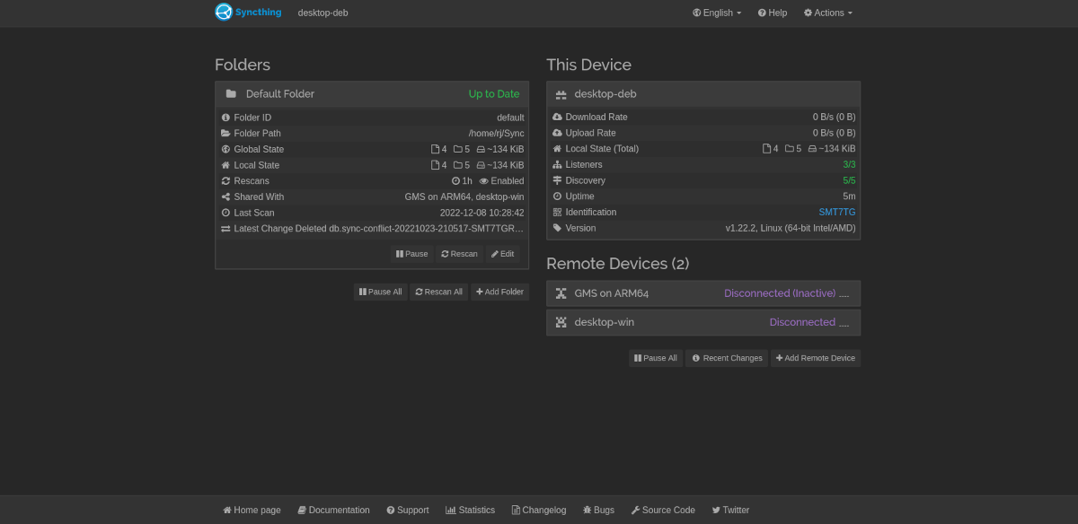 KeepassXC + SyncThing = ️ · Home